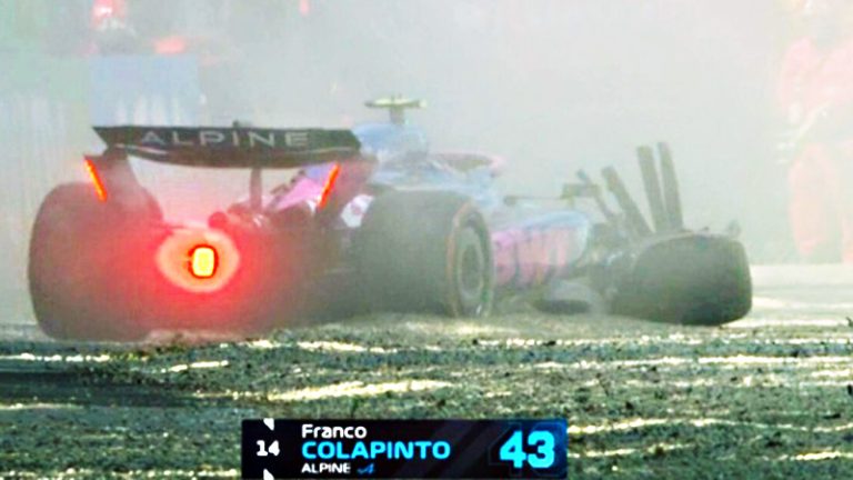 Franco Colapinto avanzó a la Q2 pero quedó afuera por un fuerte choque: larga 15° | El Ciudadano